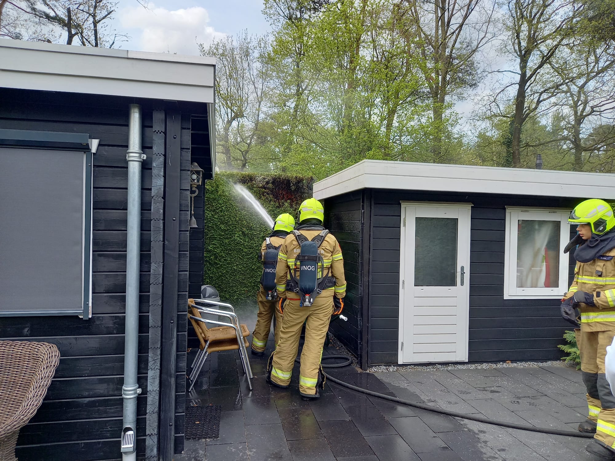 P1 Brand woning Recreatiepark Blekemeer 📷 – Brandweer Uddel